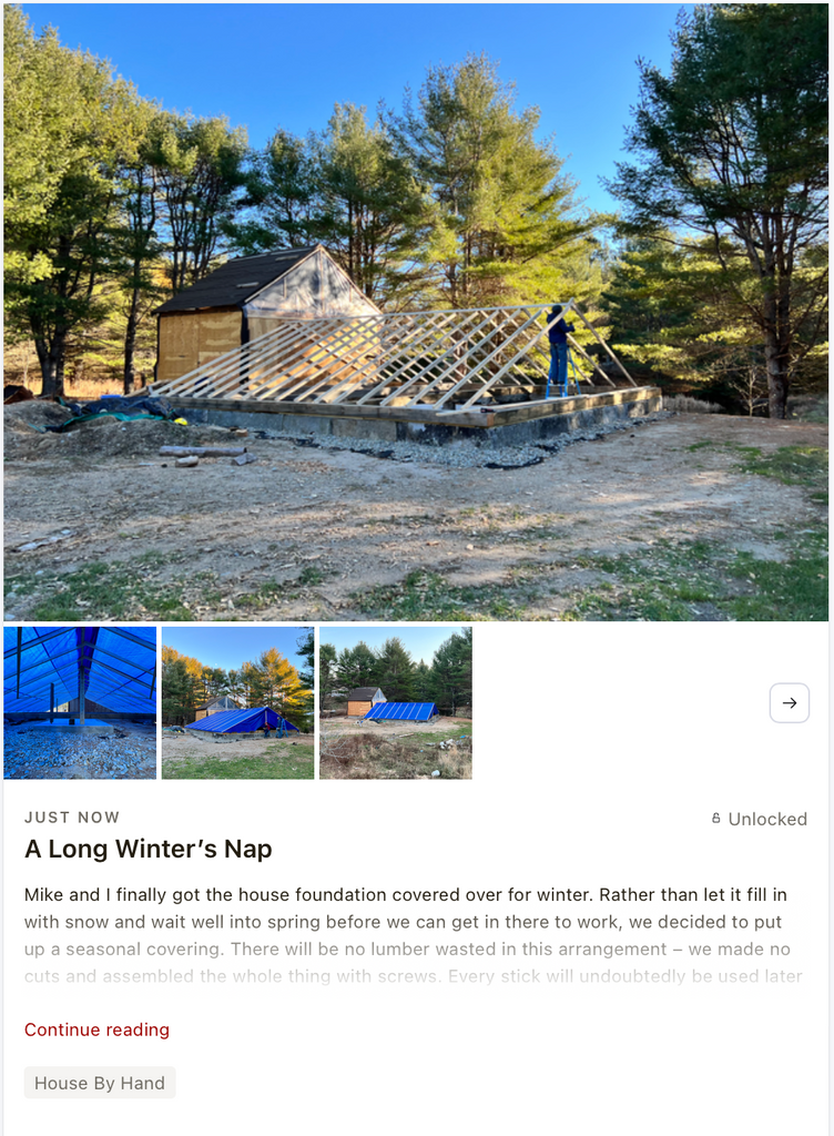 A Long Winter’s Nap – Mortise & Tenon Magazine