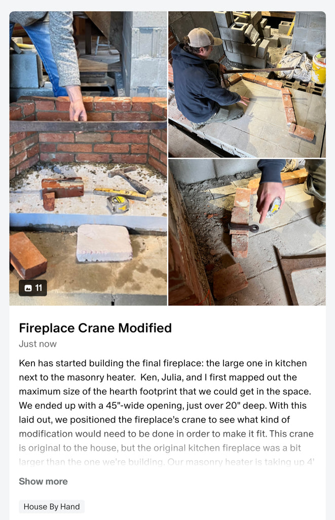 Fireplace Crane Modified – Mortise & Tenon Magazine