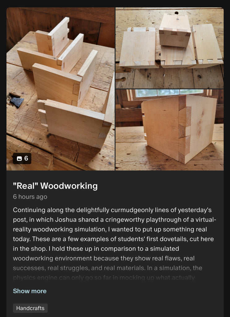 "Real" Woodworking – Mortise & Tenon Magazine