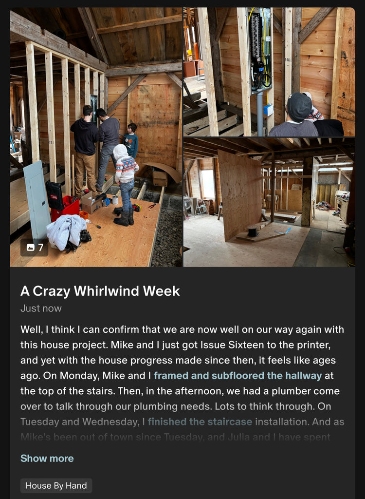 A Crazy Whirlwind Week – Mortise & Tenon Magazine
