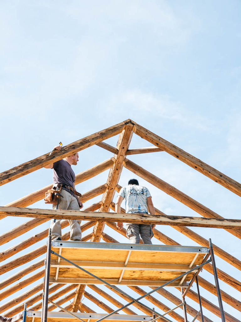 M&T Shop Building: Frame Complete! – Mortise & Tenon Magazine