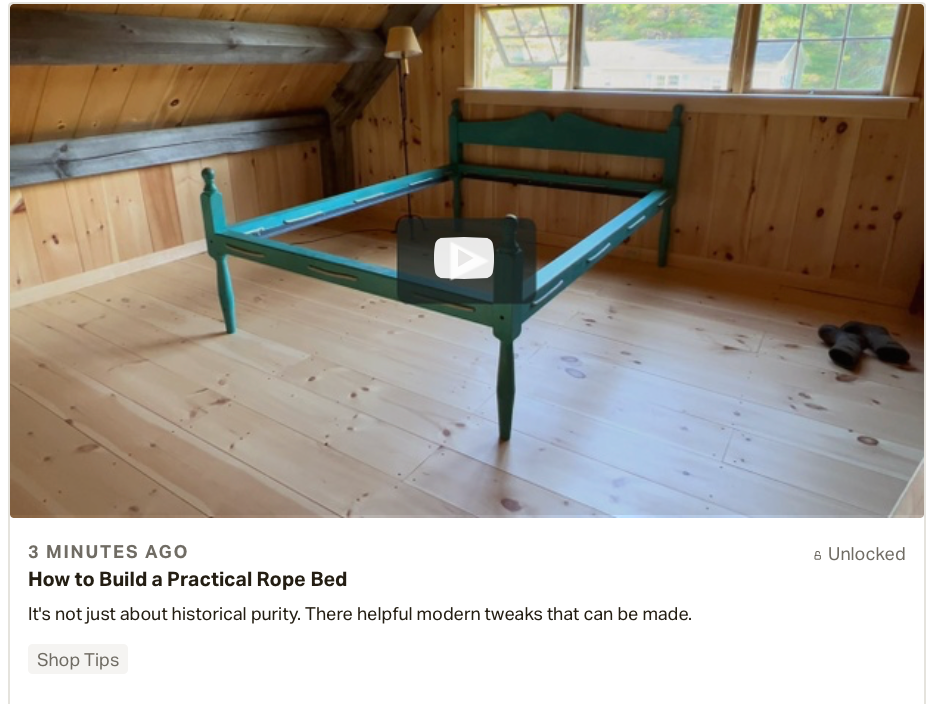 How to Build a Practical Rope Bed – Mortise & Tenon Magazine