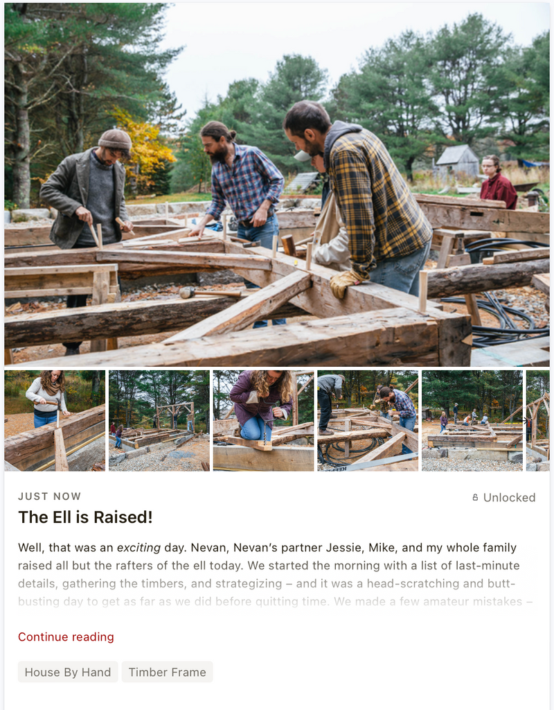 The Ell is Raised! – Mortise & Tenon Magazine