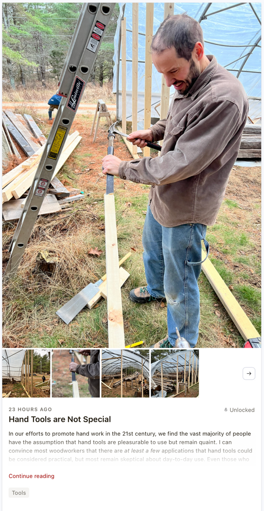 Hand Tools are Not Special – Mortise & Tenon Magazine