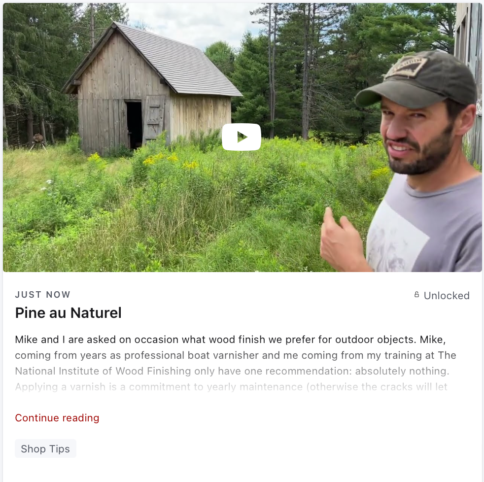 Pine au Naturel – Mortise & Tenon Magazine