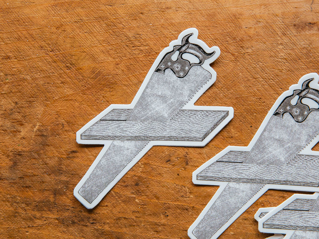 Ripsaw Sticker – Mortise & Tenon Magazine